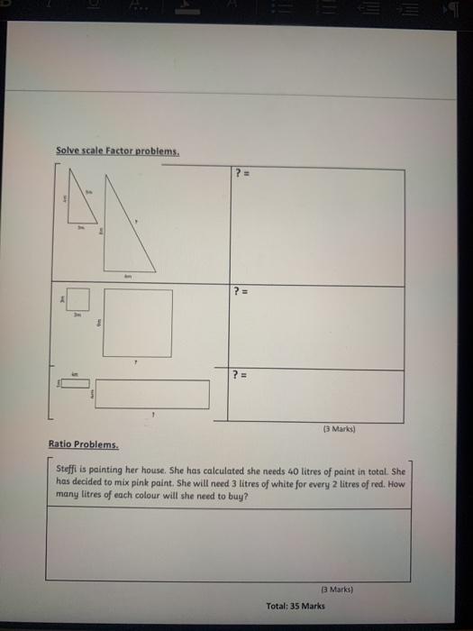 Solved Solve scale Factor problems. ? = ? = ? 11 • 1 (3 | Chegg.com