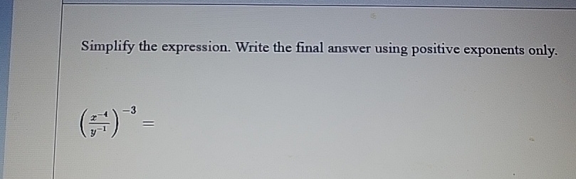 Solved Simplify the expression. Write the final answer using | Chegg.com