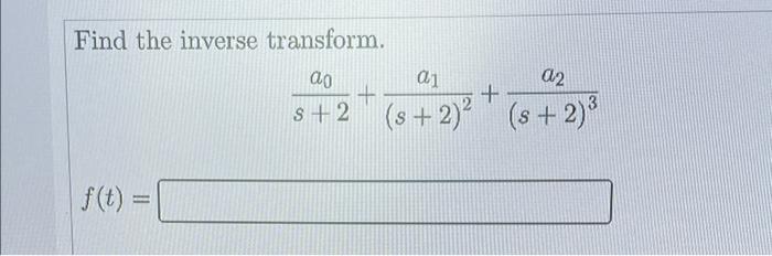 Solved Theorem 3 Let F(s) denote the transform of a function | Chegg.com