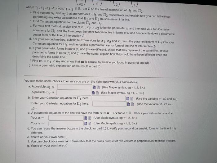 Solved In this question you will find the intersection of | Chegg.com
