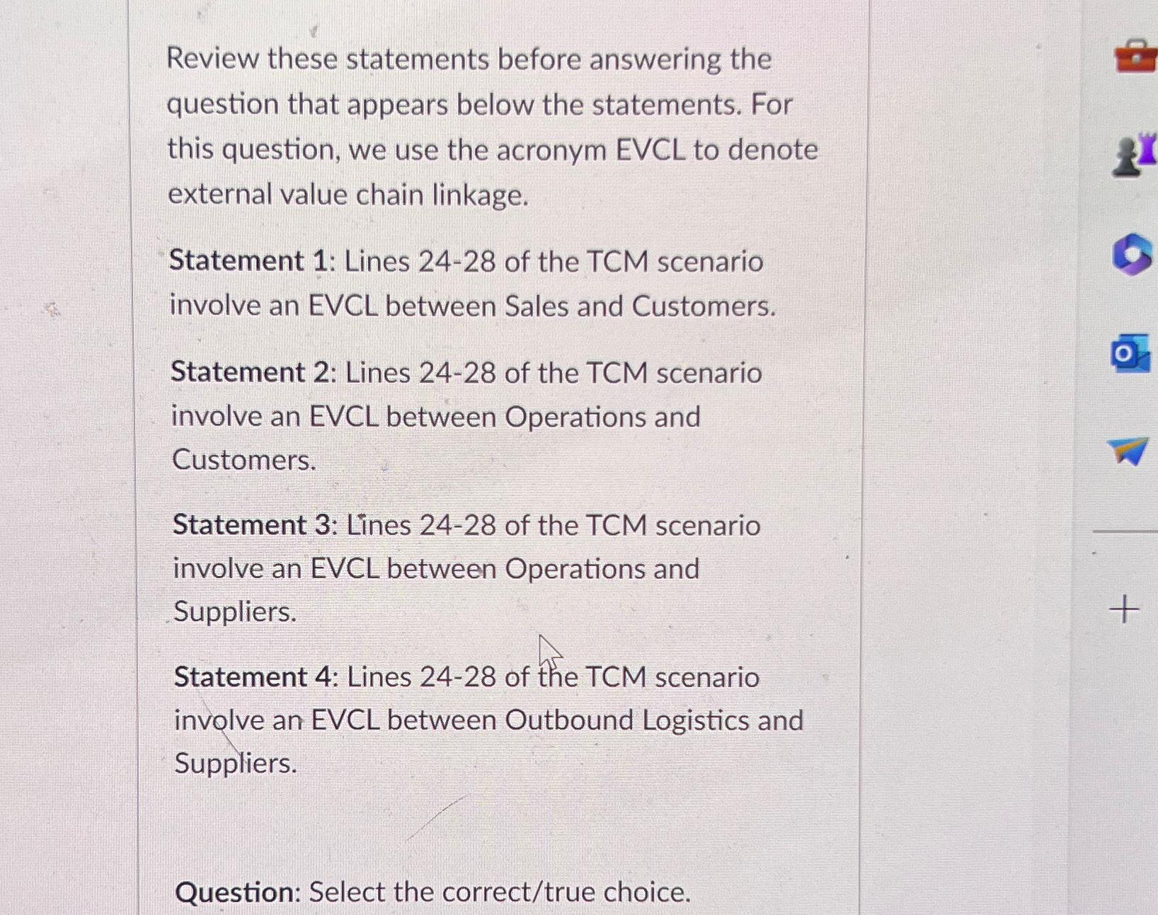 Solved Review these statements before answering the question | Chegg.com