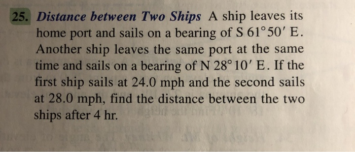 Solved 23. Distance between Two Docks Two docks are located | Chegg.com