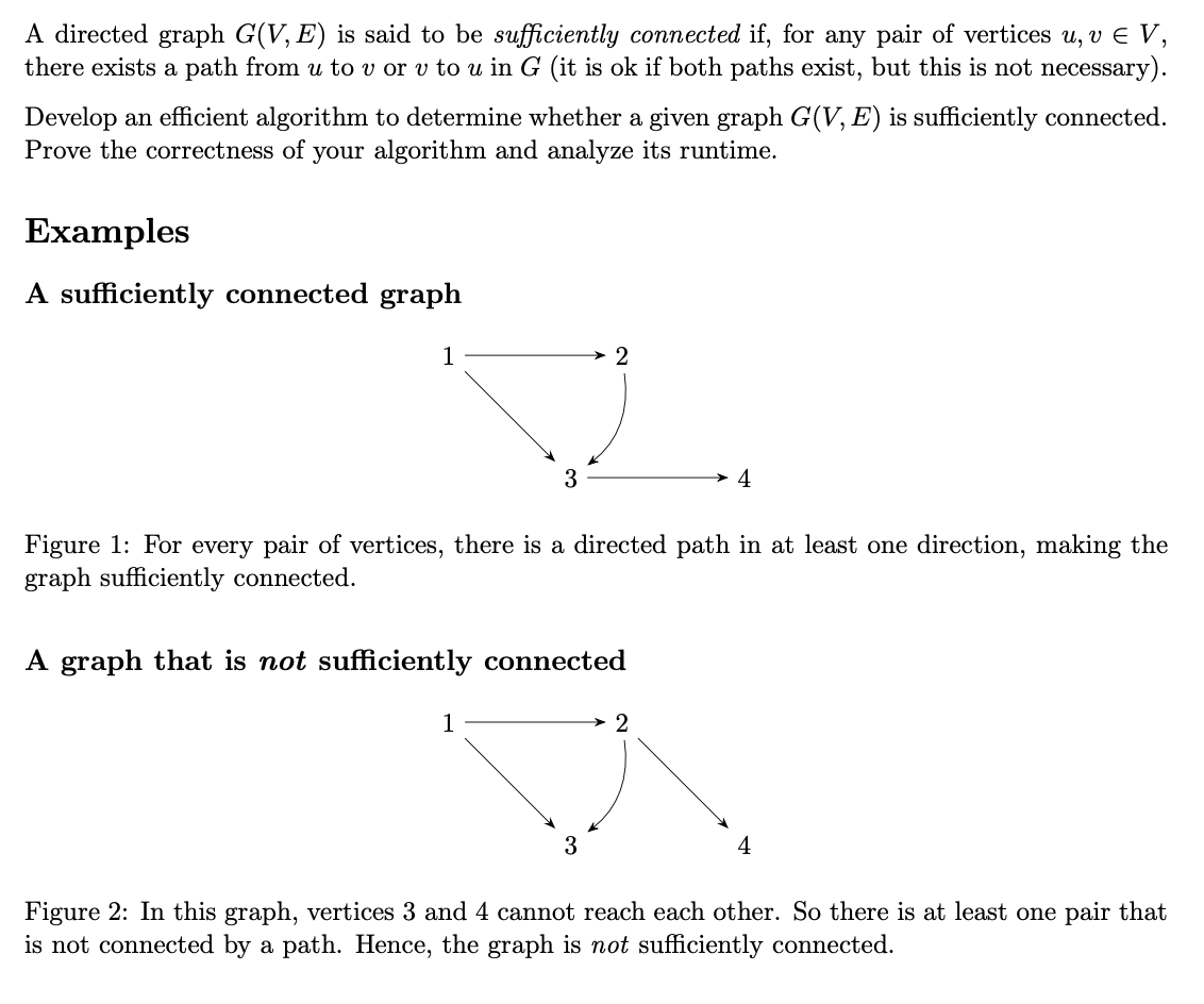 Solved A directed graph \( ﻿G(V, ﻿E) \) ﻿is said to be | Chegg.com