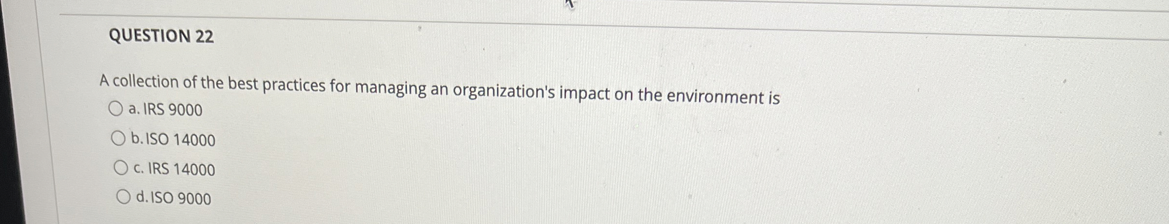 Solved QUESTION 22A collection of the best practices for | Chegg.com