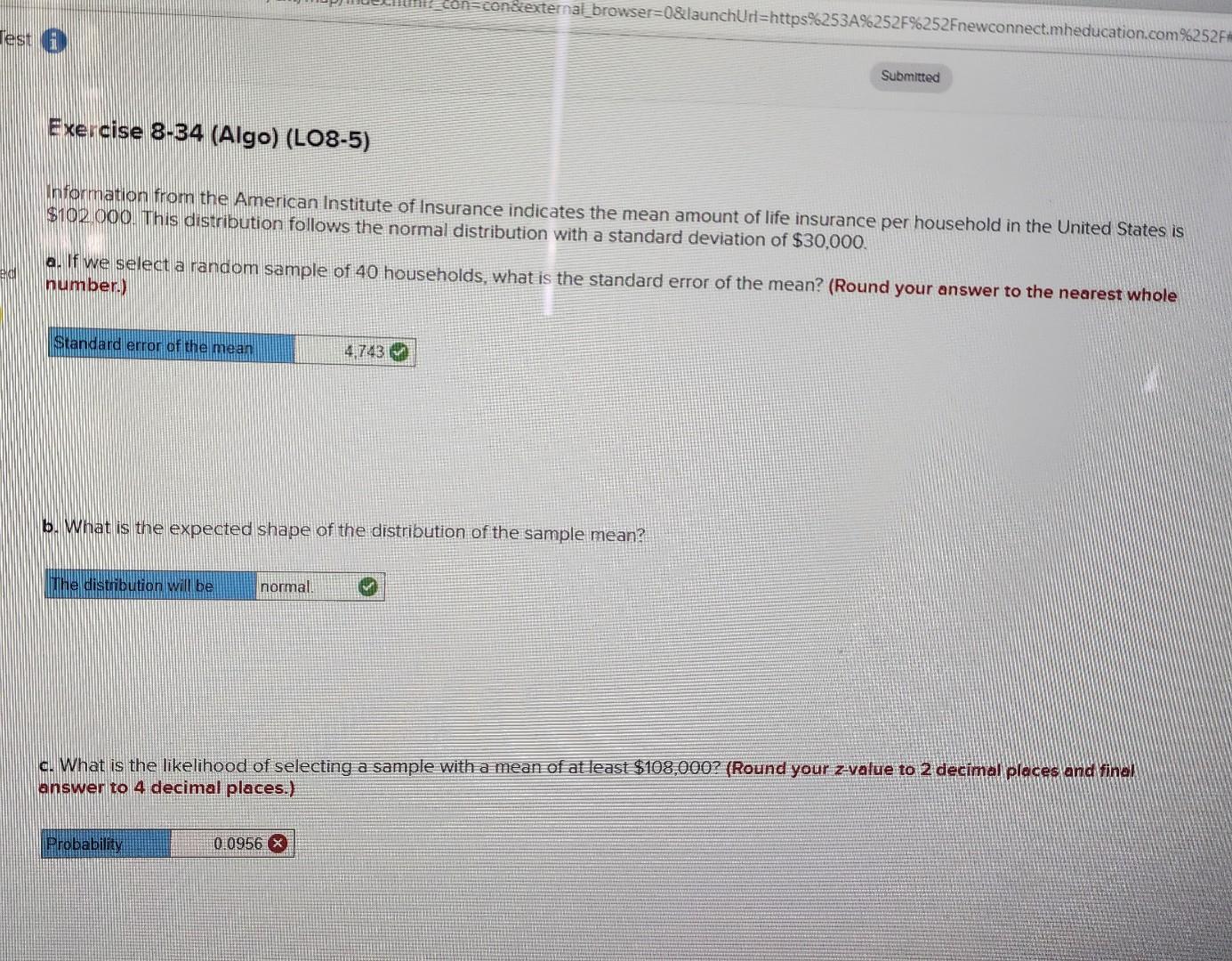 Solved Information From The American Institute Of Insurance Chegg