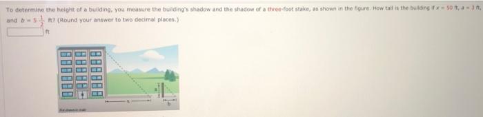 Solved To determine the height of a building, you measure | Chegg.com