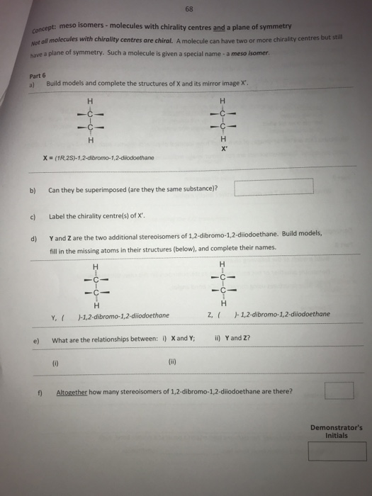 Solved Part 2 a) Construct two models of the compound | Chegg.com