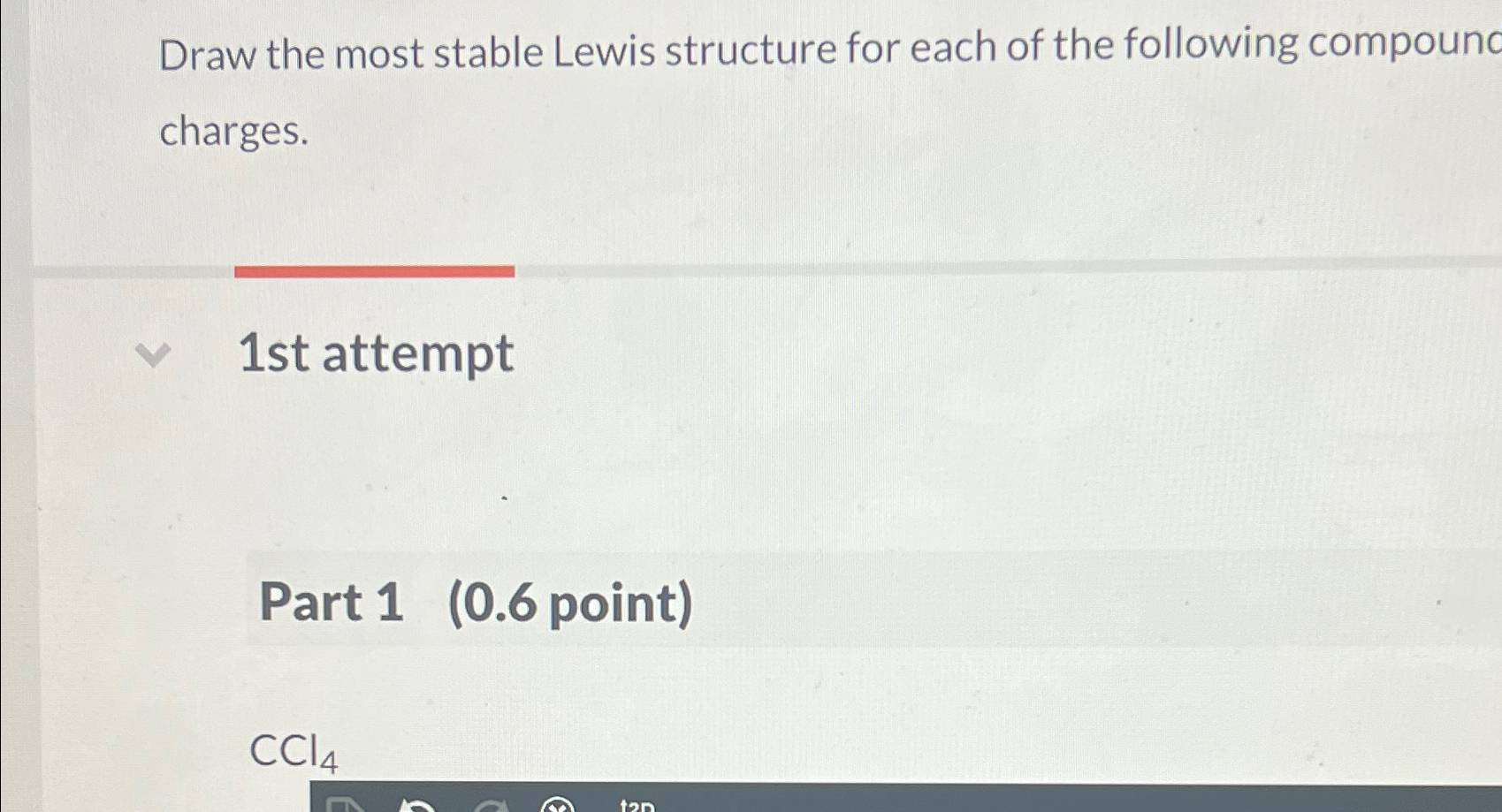 Solved Draw the most stable Lewis structure for each of the | Chegg.com