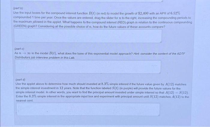 Solved The applet above shows the graph of the continuous | Chegg.com