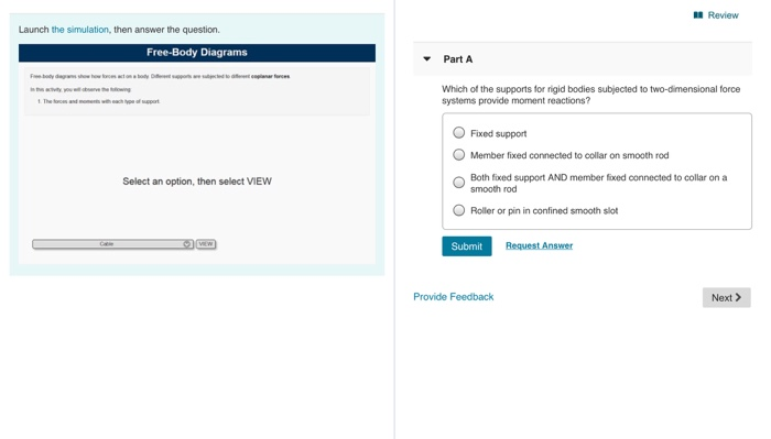 Solved A Review Launch The Simulation Then Answer The Chegg