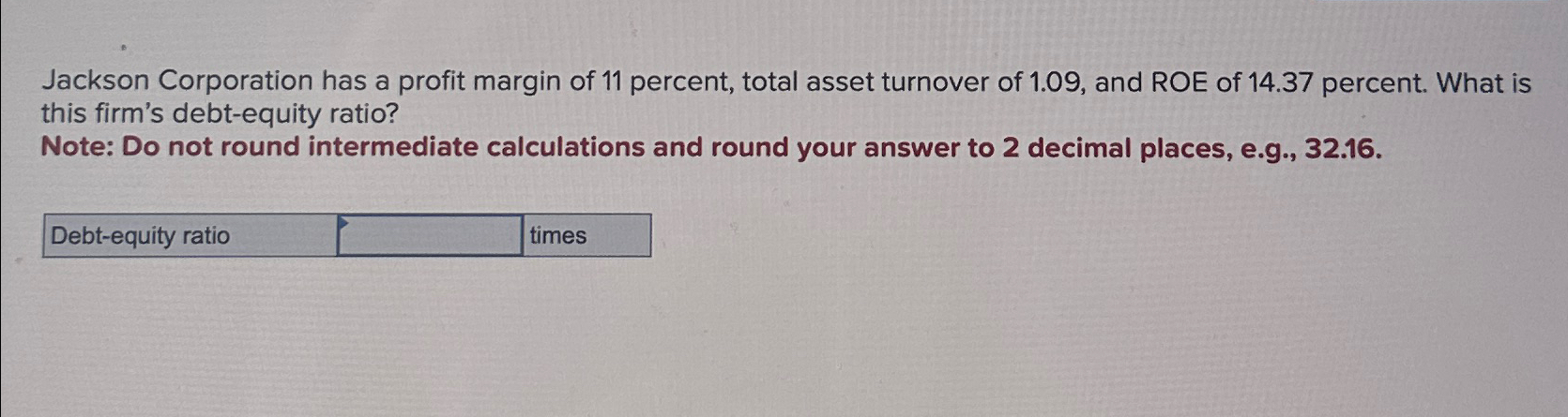 Solved Jackson Corporation has a profit margin of 11 | Chegg.com