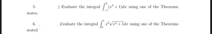 Solved use the theorems state below to solve: -fundamental | Chegg.com