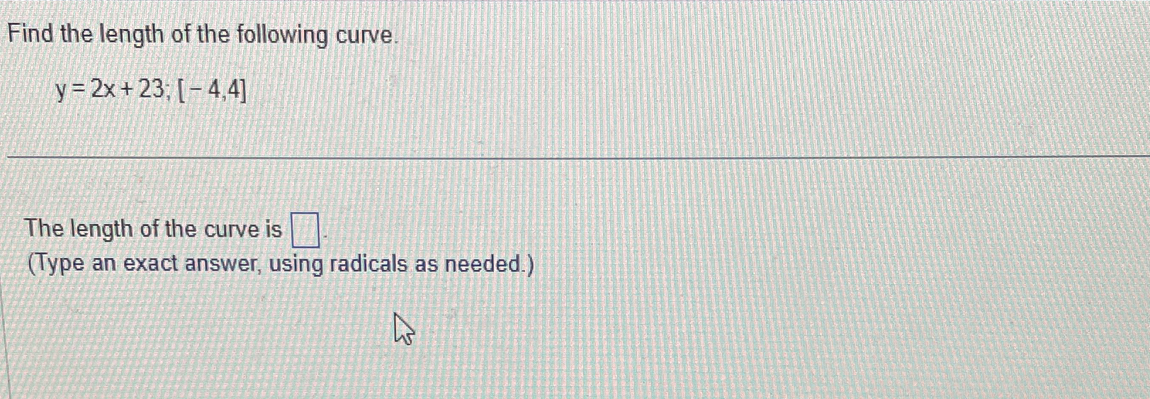 Solved Find the length of the following | Chegg.com