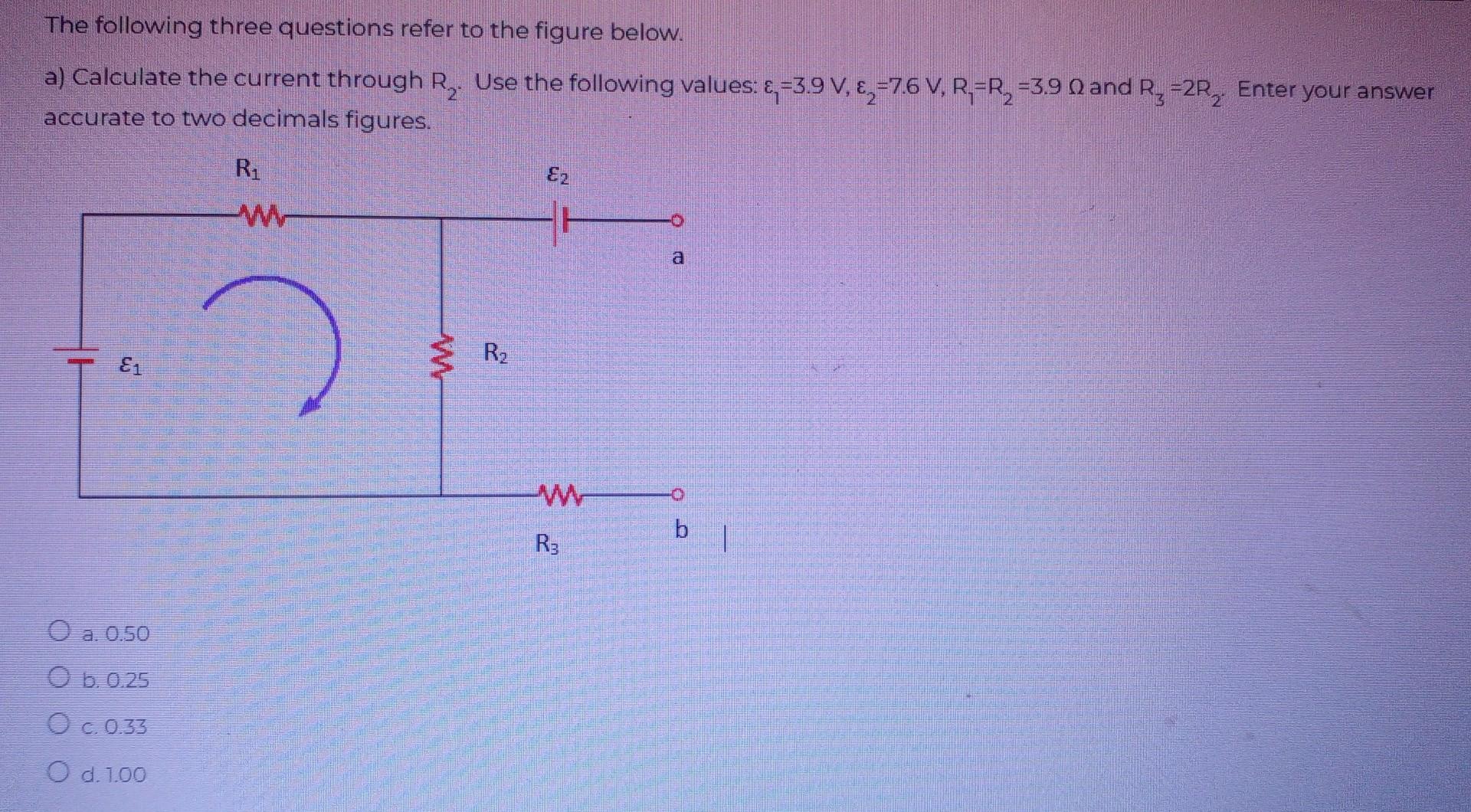 Solved The following three questions refer to the figure | Chegg.com