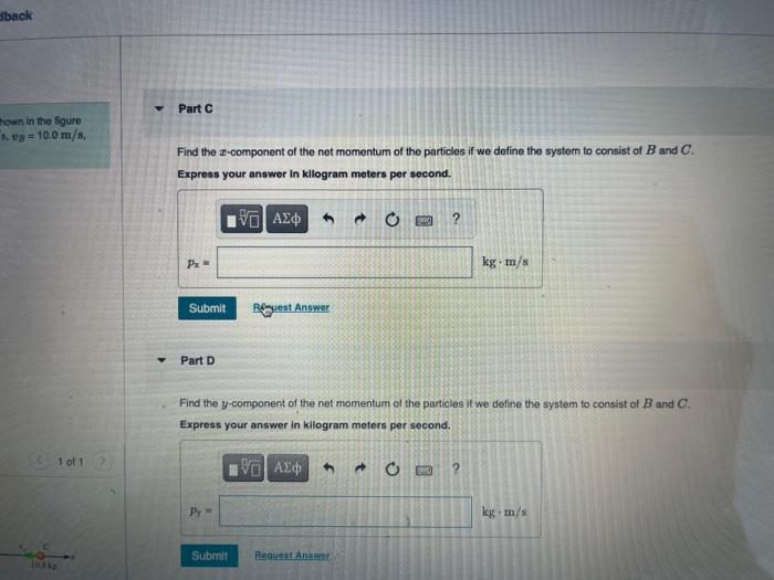 Solved Three objects A,B, and C are moving as shown in the | Chegg.com