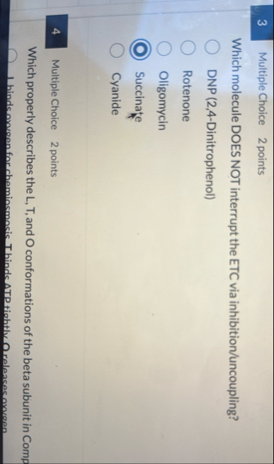 Solved 3Multiple Choice2 ﻿pointsWhich molecule DOES NOT | Chegg.com