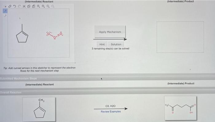 Solved (Intermediate) Reactant (Intermediate) Product Apply | Chegg.com