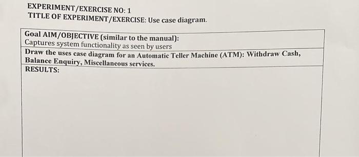 Solved EXPERIMENT/EXERCISE NO: 1 TITLE OF | Chegg.com