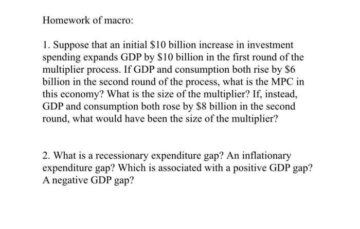 Solved 1. Suppose that an initial $10 billion increase in | Chegg.com Solved 1. Suppose that an initial $10 billion increase in | Chegg.com