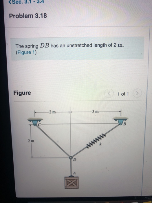 Solved Part A Determine the stiffness of the spring to | Chegg.com