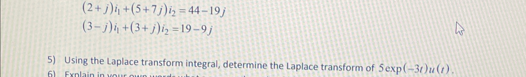 Solved Using The Laplace Transform Integral Determine The 8568
