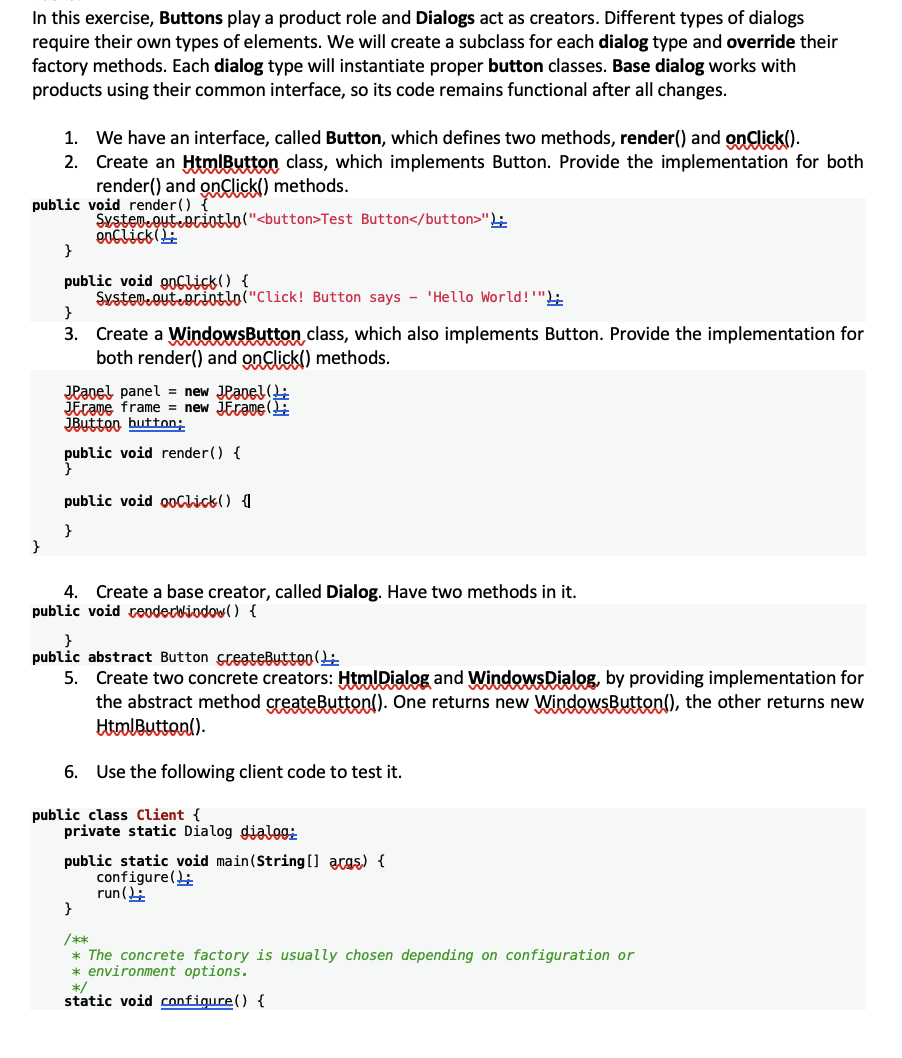 Solved by an EXPERT In this exercise, Buttons play a product role and | Chegg.com