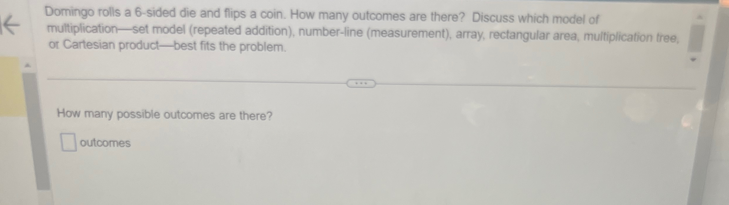 Solved Domingo rolls a 6 -sided die and flips a coin. How | Chegg.com