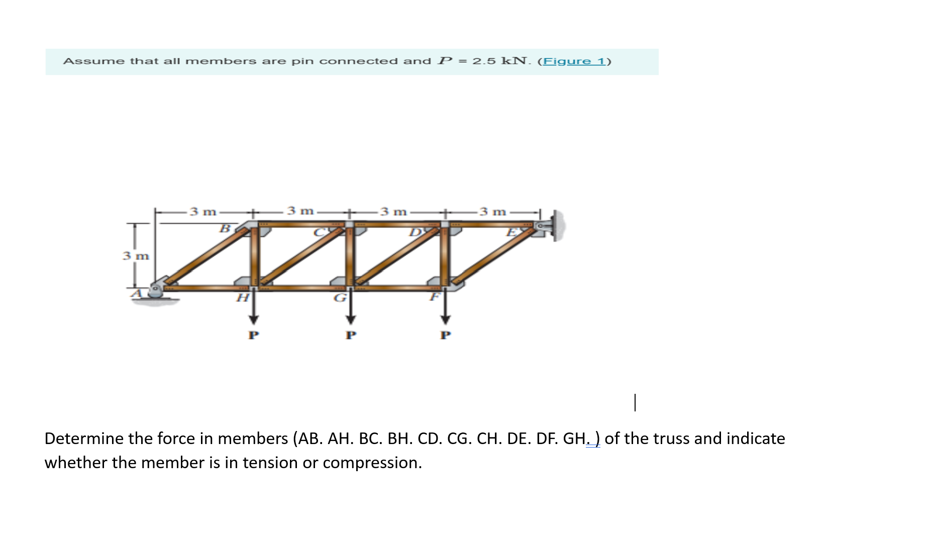 Solved Assume that all members are pin connected and | Chegg.com