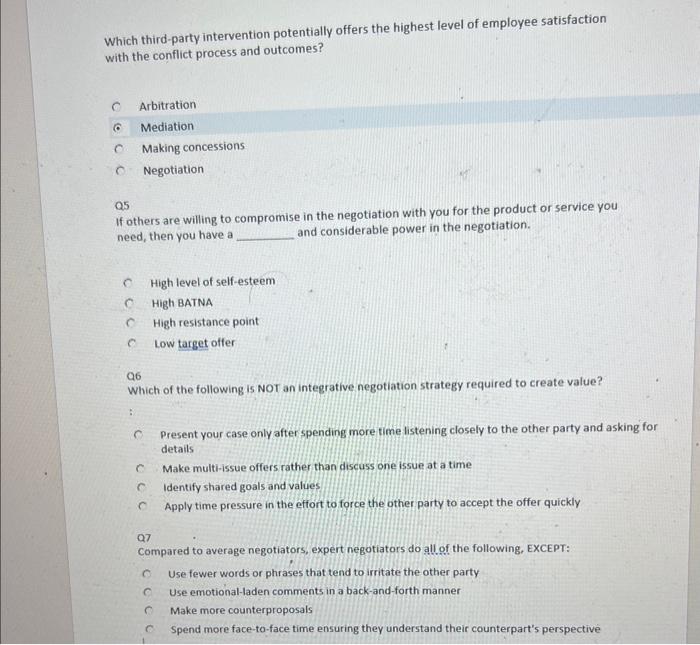 Solved Q1 All of these are structural sources of conflict in | Chegg.com