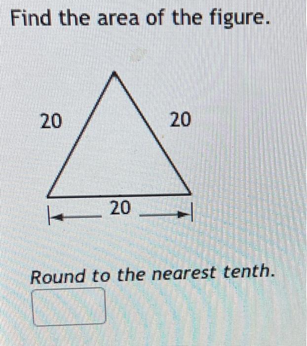 Solved Find the area of the figure. Round to the nearest | Chegg.com