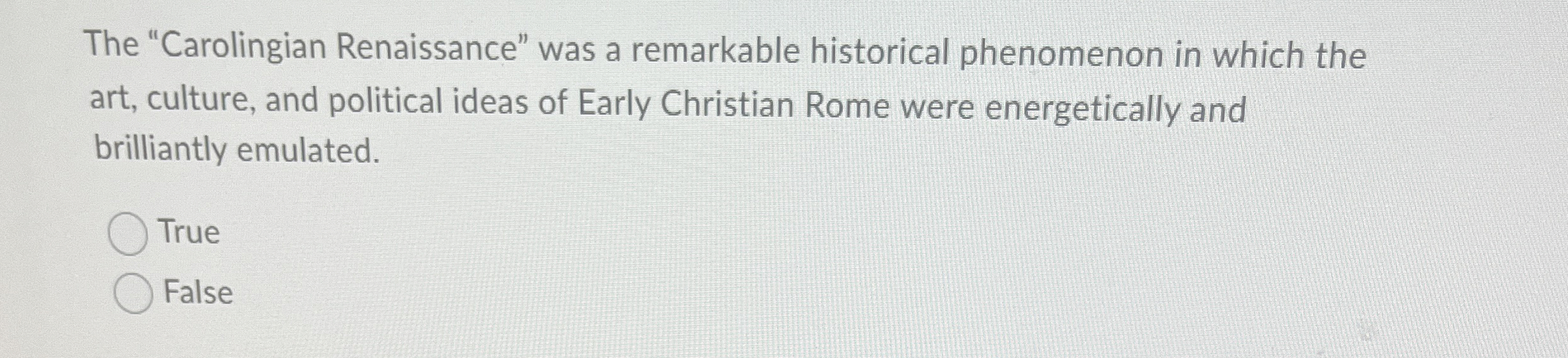 Solved The "Carolingian Renaissance" was a remarkable | Chegg.com