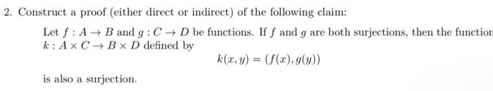 Solved 3. First, consider the following definition: A | Chegg.com