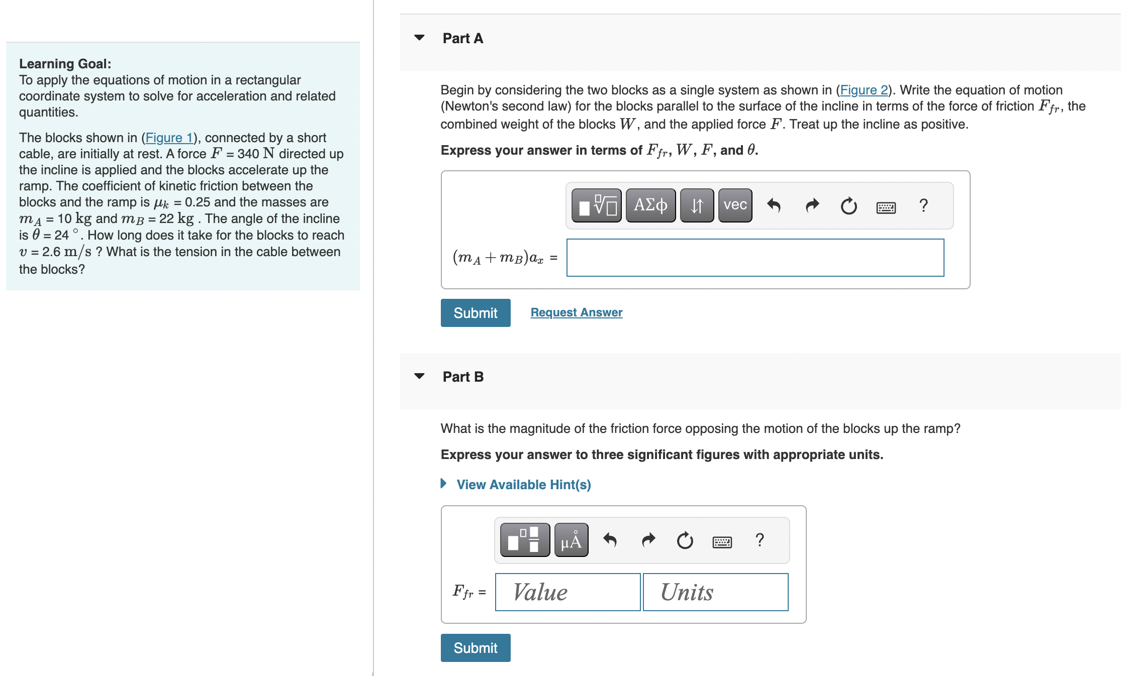 Solved PLEASE ANSWER PARTS A-F: Learning Goal:To ﻿apply the | Chegg.com