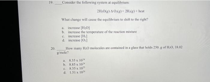 Solved 17. Which of the following formula name combinations | Chegg.com