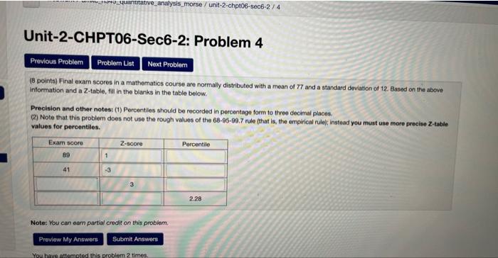 Solved Unit-2-CHPT06-Sec6-2: Problem 4 Previous Problem | Chegg.com