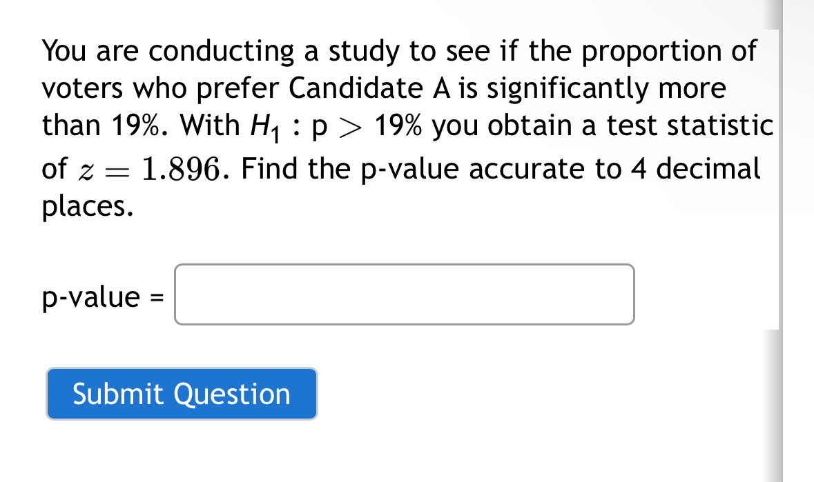 Solved You are conducting a study to see if the proportion | Chegg.com