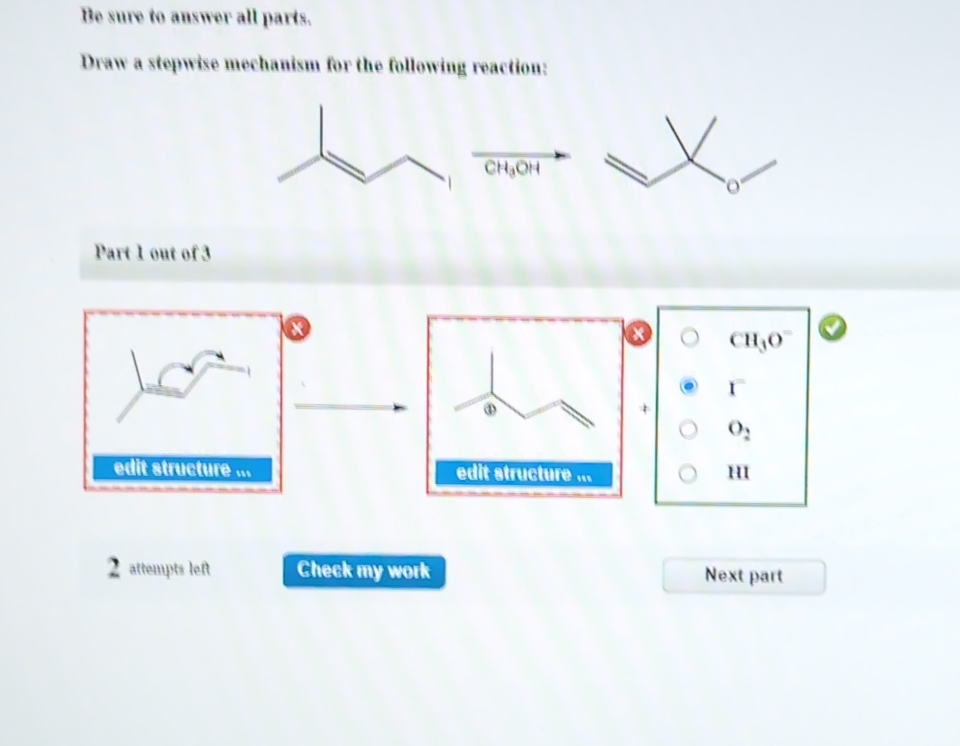 Be sure to answer all parts.Draw a stepwise mechanism | Chegg.com