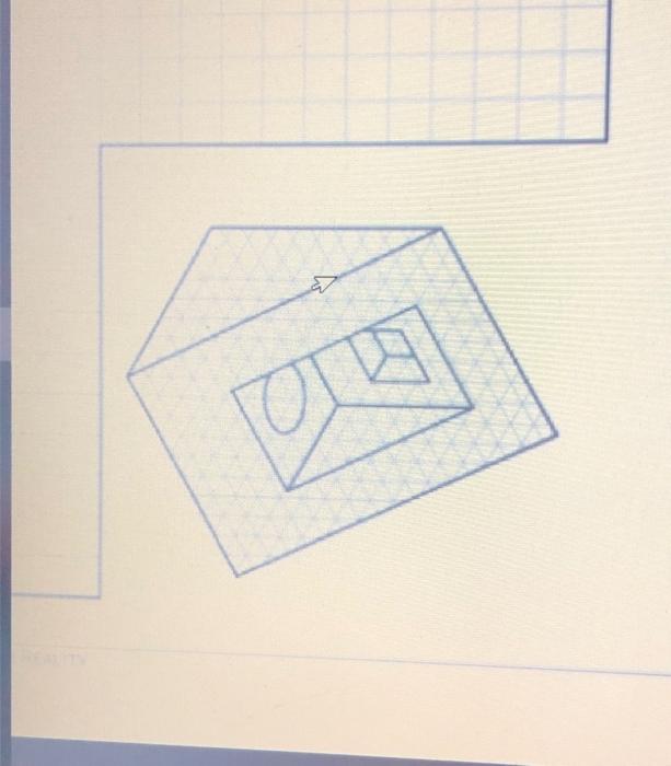 Solved Draw An Orthographic Section And Auxiliary View Of