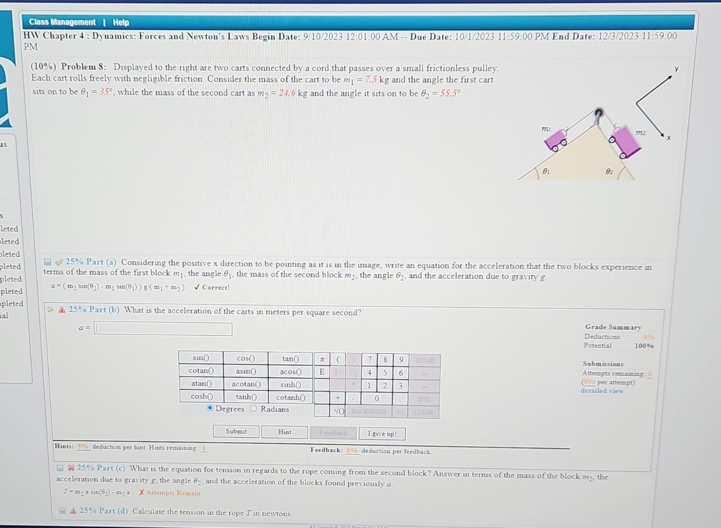 Solved (10\%) Problem 8: Displayed to the right are two | Chegg.com