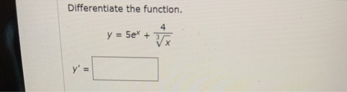 Solved Differentiate the function. R(a) = (3a + R'(a) x | Chegg.com