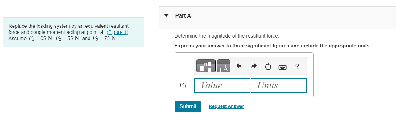 Solved Replace the loading system by an ﻿equivalent | Chegg.com