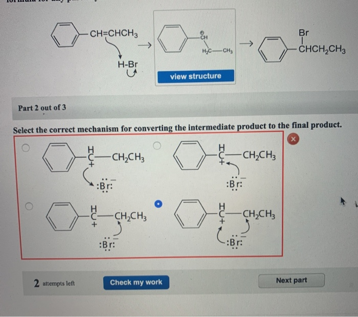 Solved -CH=CHCH3 -90 Br on -CH &HCHICH CHCH2CH3 H-Br view | Chegg.com
