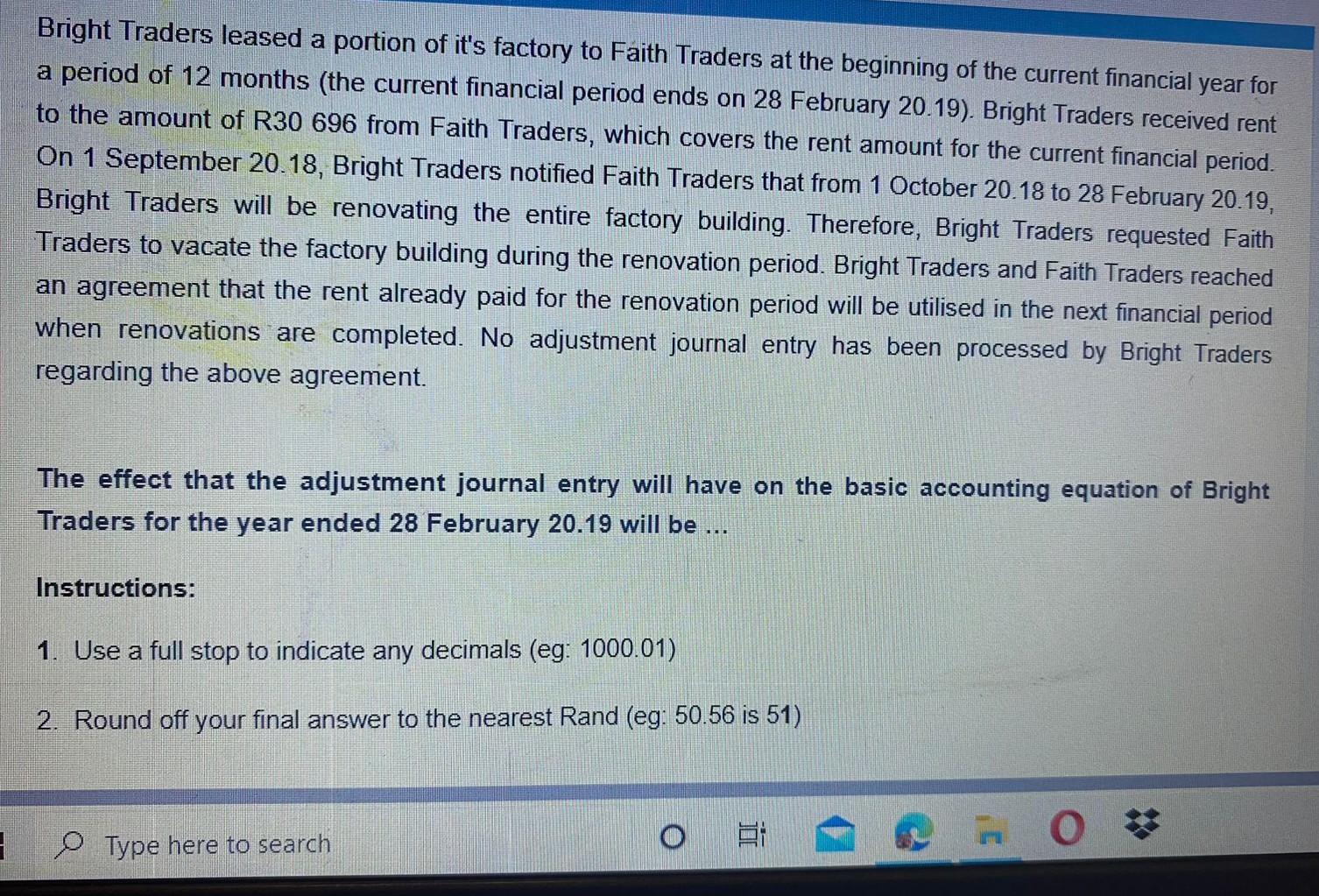 Bright Traders leased a portion of it's factory to | Chegg.com