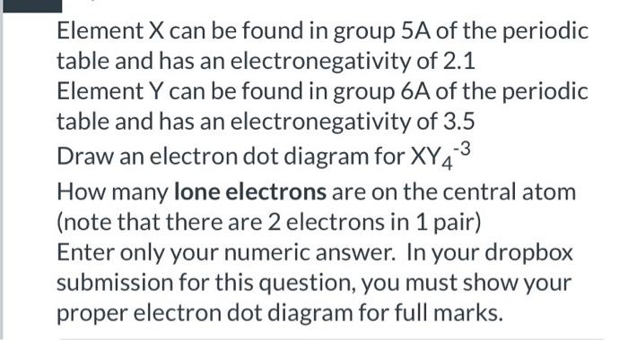 Solved Element X can be found in group 5A of the periodic | Chegg.com