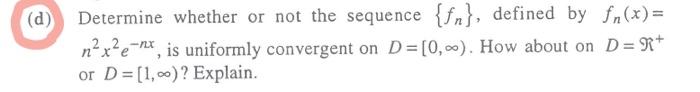 Solved Determine whether or not the sequence {fn}, defined | Chegg.com