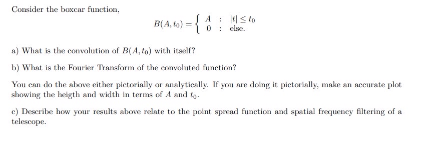 Solved Consider the boxcar | Chegg.com