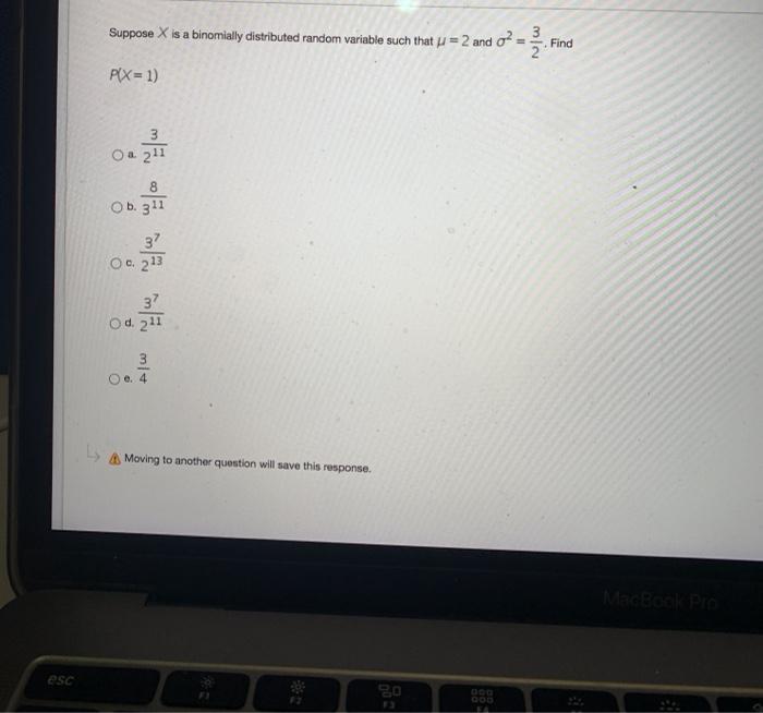 Solved Suppose X Is A Binomially Distributed Random Variable 5446