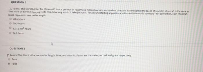 Solved QUESTION 1 110 PointsThe world border for Minecraft | Chegg.com Solved QUESTION 1 110 PointsThe world border for Minecraft | Chegg.com