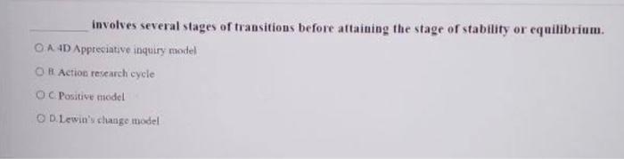 Solved involves several stages of transitions before | Chegg.com