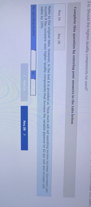 Solved Required information Exercise 6-5 Changes in Variable | Chegg.com